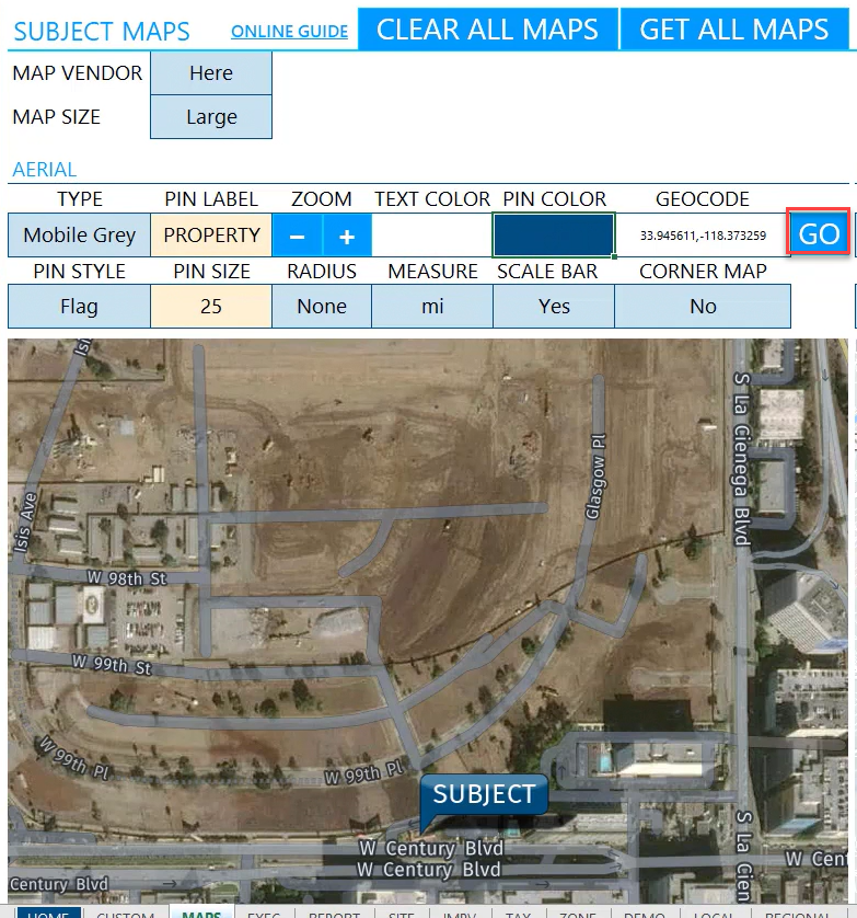 Valcre Workbook: MAPS- Regional, Aerial & Local Maps sheet – Valcre ...